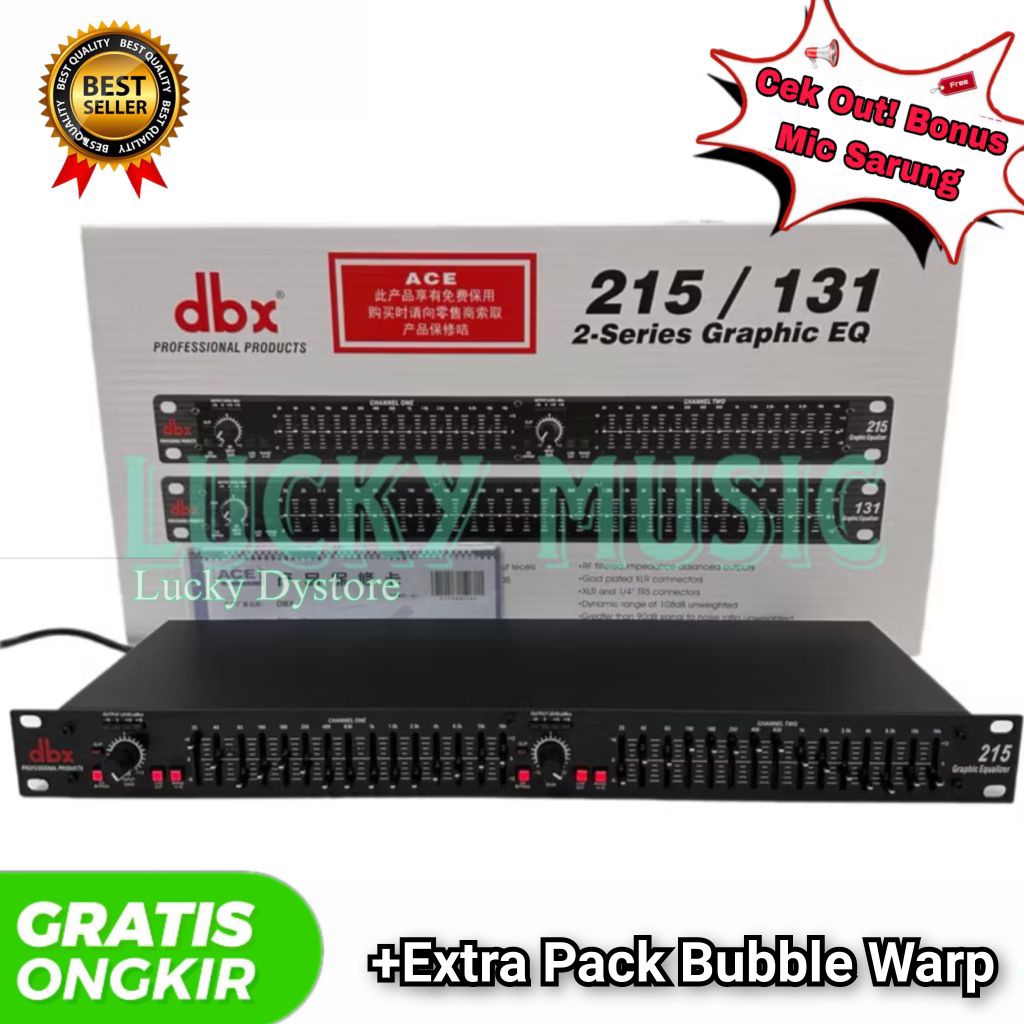 Jual Equaliser DBX 215 Dual Channel Equalizer dbx 215 Graphic Eq 215/131 equaliser 215 dual ...