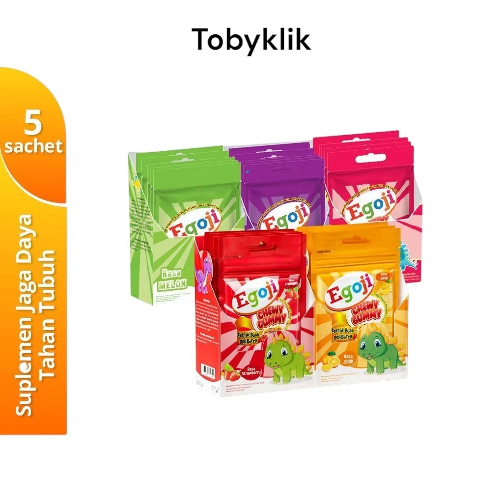 Jual 1 BOX Egoji Chewwy Gummy Vitamin Anak Per BOX ISI 5 SACHET ...