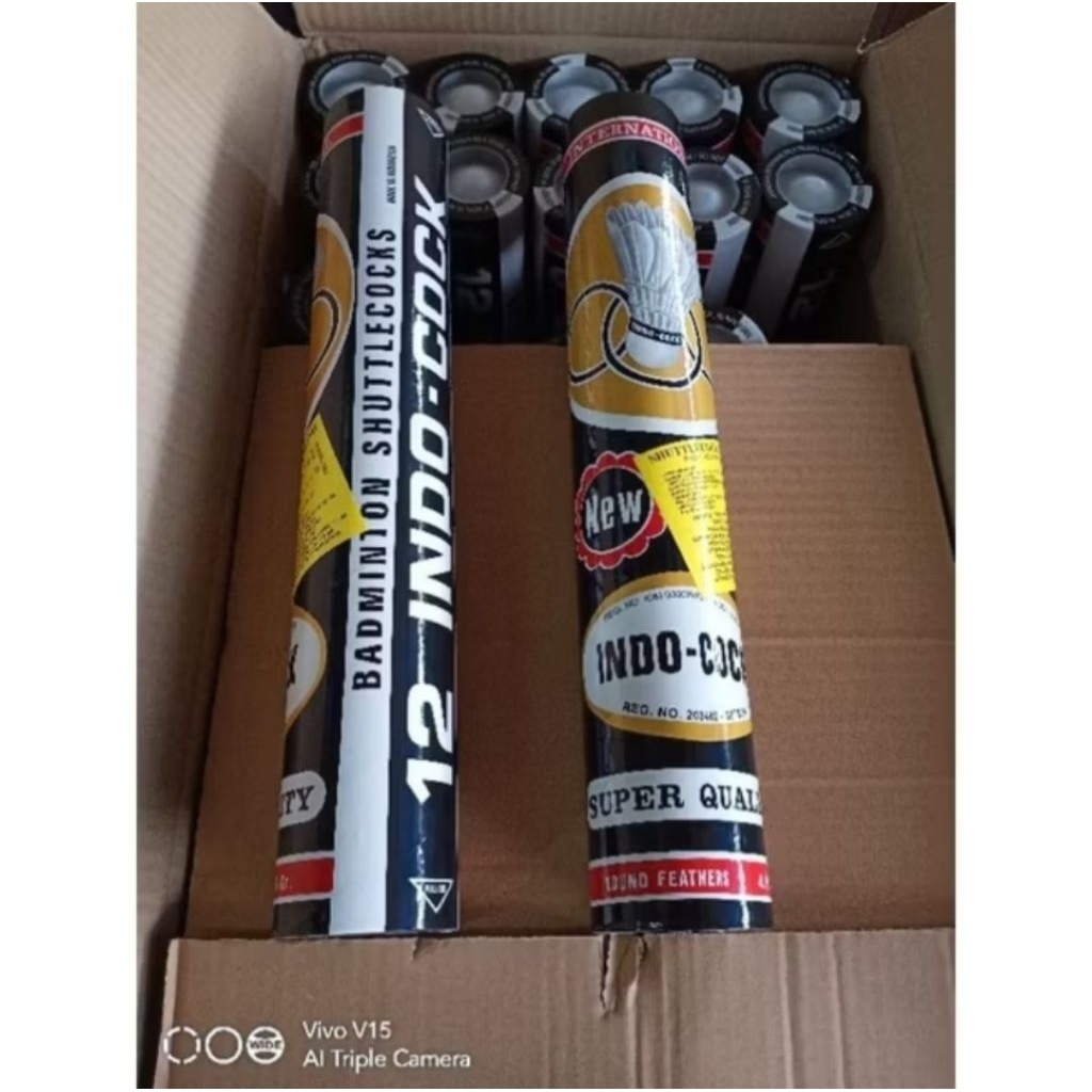 Jual Shuttlecock / Kok Indocock Hitam ORIGINAL | Shopee Indonesia