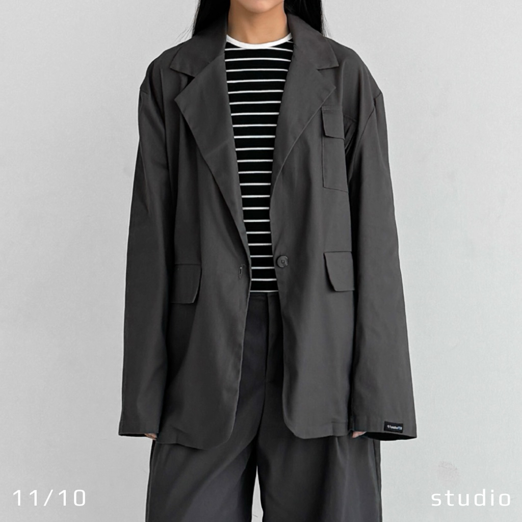 Jual 11/10 - BOBBY unlined relax oversized blazer | Shopee Indonesia