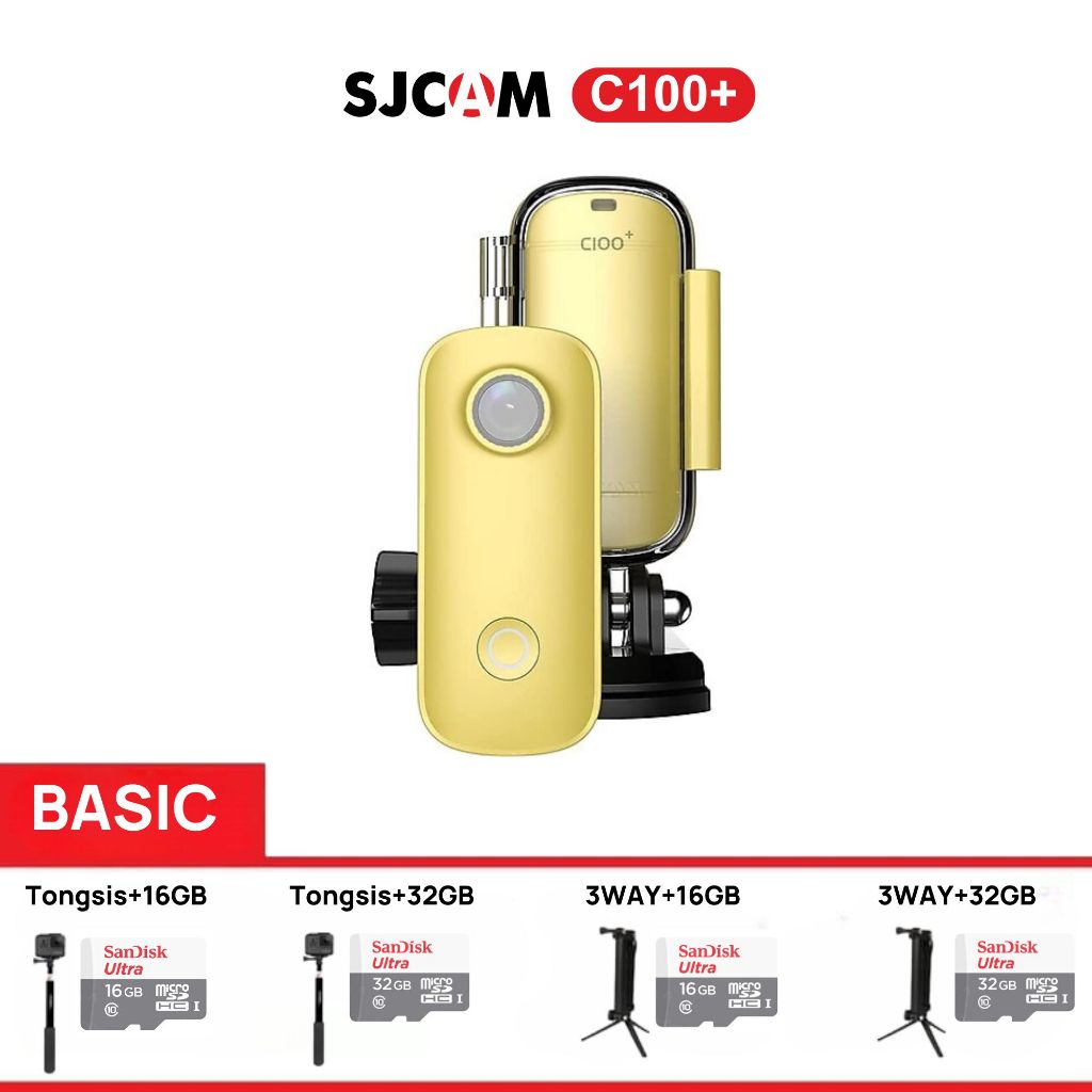 Jual SJCAM C100 Plus Body Cam thumb magnetic mini Camera PAKET BUNDLING ...