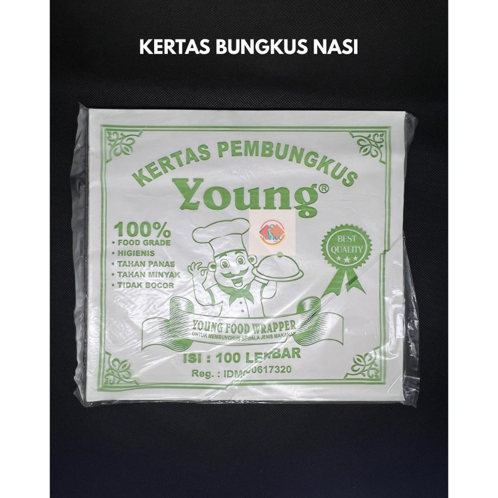 Jual Kertas Nasi Putih 25x27 cm isi 100 lembar/pack - KFC Burger ...