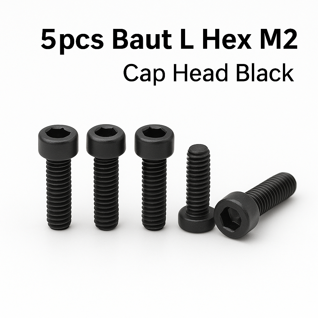 Jual 5pcs Baut L M2 Cap Head Black | Shopee Indonesia