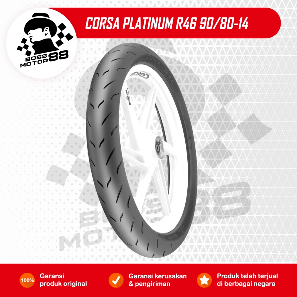 Jual Ban Corsa Platinum Tubeless Tubles R46 Ban Motor Vario Beat Mio 90 ...