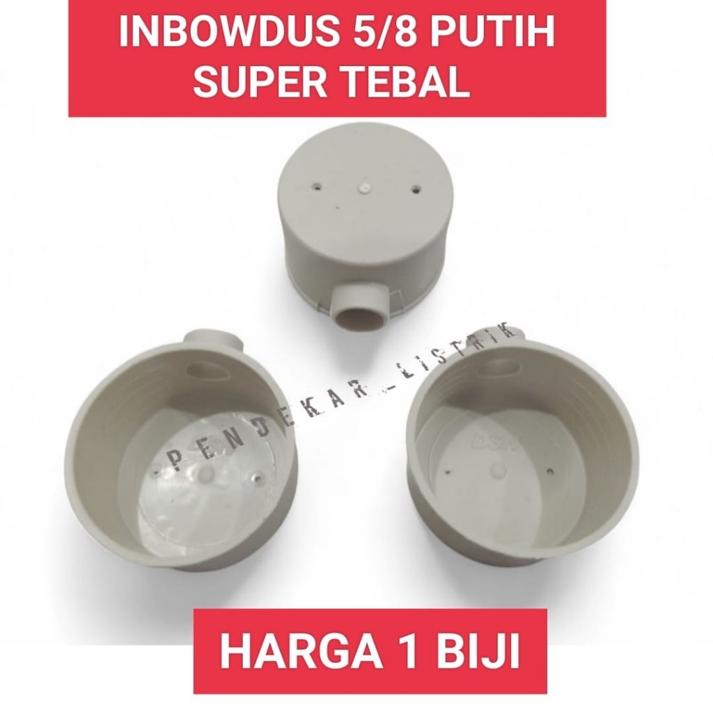 Jual INBOWDUS / IMBODUS BULAT 5/8 WARNA PUTIH SUPER TEBAL | Shopee ...