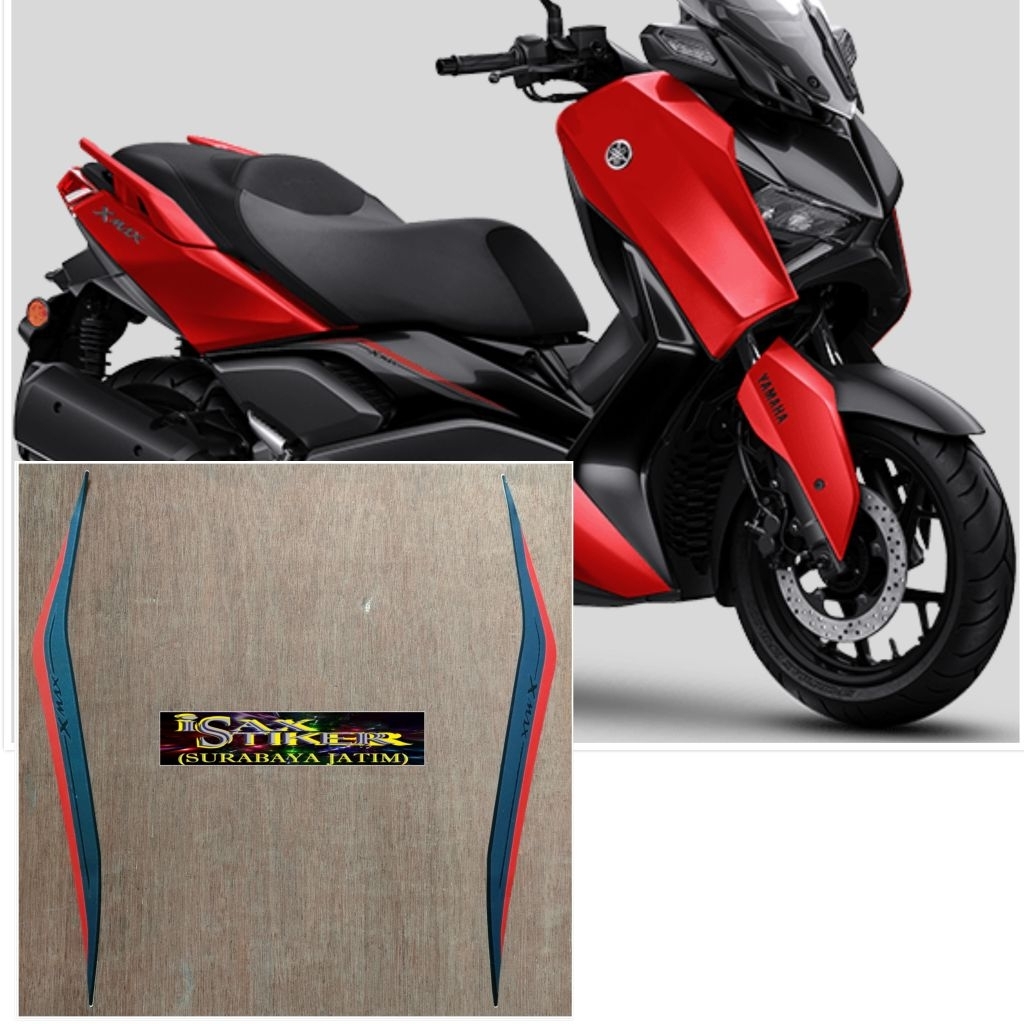 Jual Striping Original Yamaha X MAX 250cc Merah tahun 2024 2025 ...
