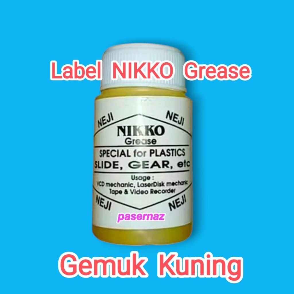 Jual Label NIKKO Grease | Gemuk Dinamo | Gemuk Motor Fan | Grease ...