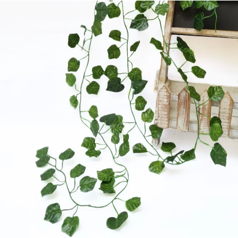 Jual Daun Rambat 2M Hijau Buatan Tebal Premium / Daun Rambat Artificial ...
