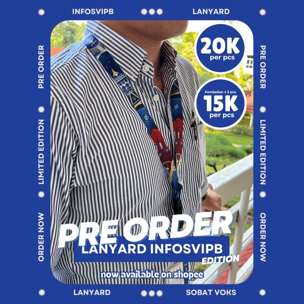 Jual [READY STOCK] LANYARD ID CARD IPB UNIVERSITY VOKASI IPB | Shopee ...