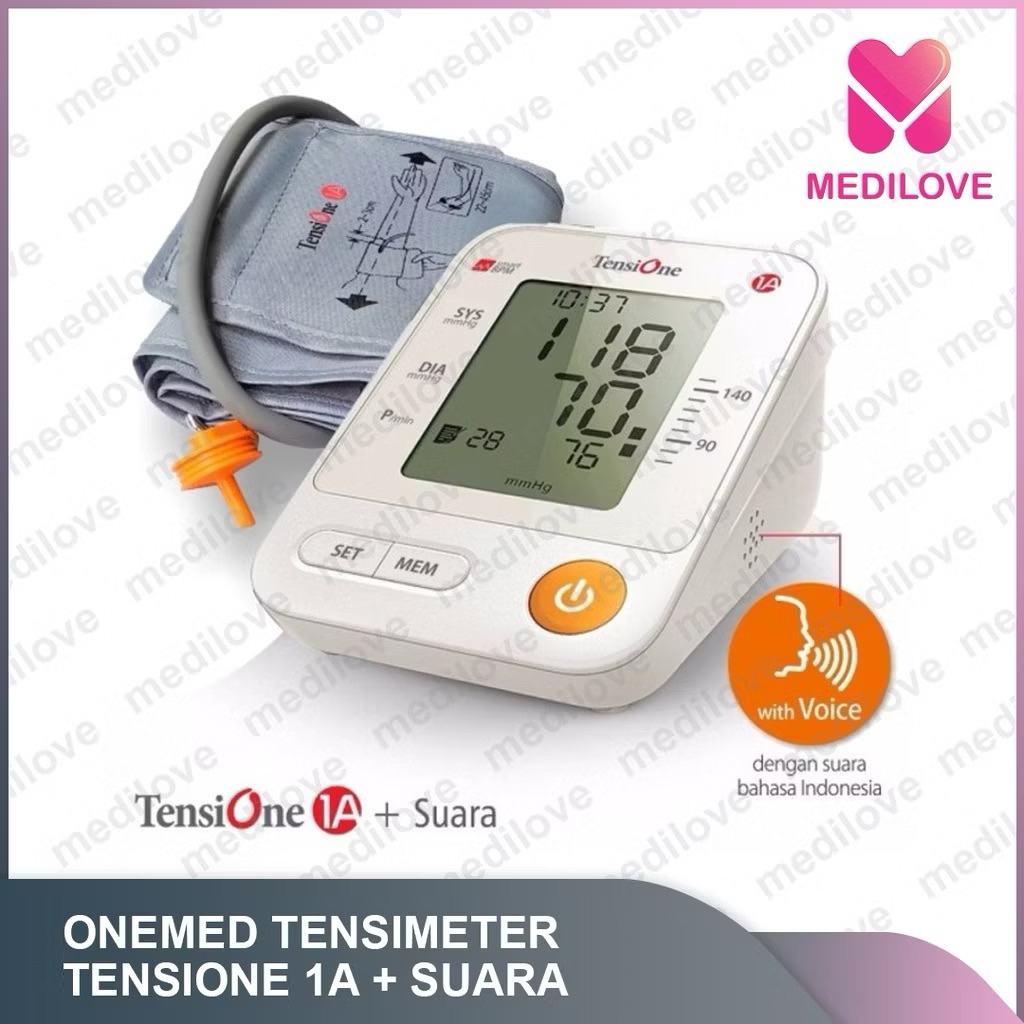 Jual Tensimeter Digital Dengan Suara TensiOne 1A OneMed | Shopee Indonesia