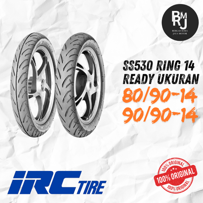 Jual SEPASANG / SATUAN BAN MOTOR MATIC Ring 14 IRC SS530 80/90 90/90 ...