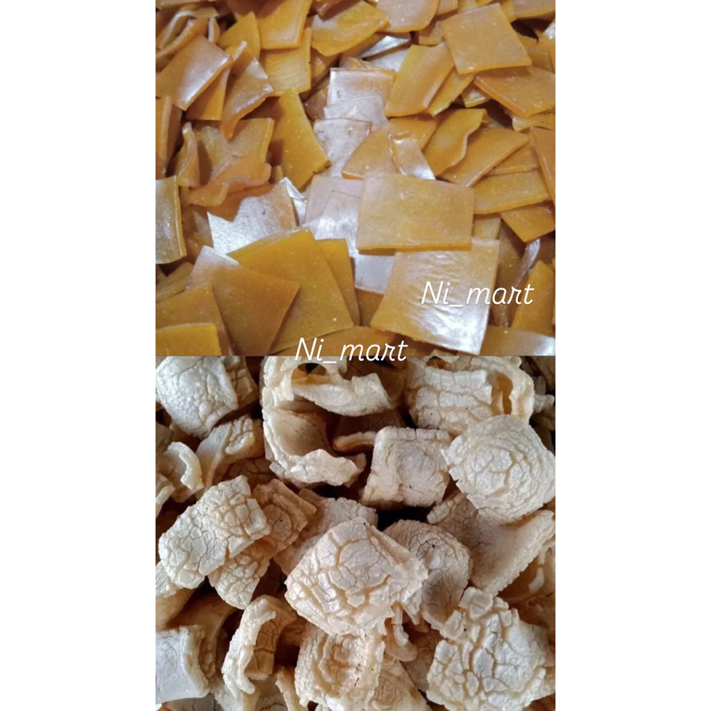 Jual kerupuk tahu Kotak PERSEGI krupuk rambak tahu 1000gr -500g ...