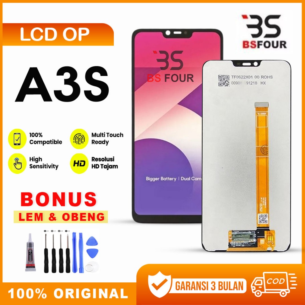 Jual LCD OP A3S A5 RELME 2 RELME C1 A12E CPH1803 TOUCHSCREEN FULLSET ...
