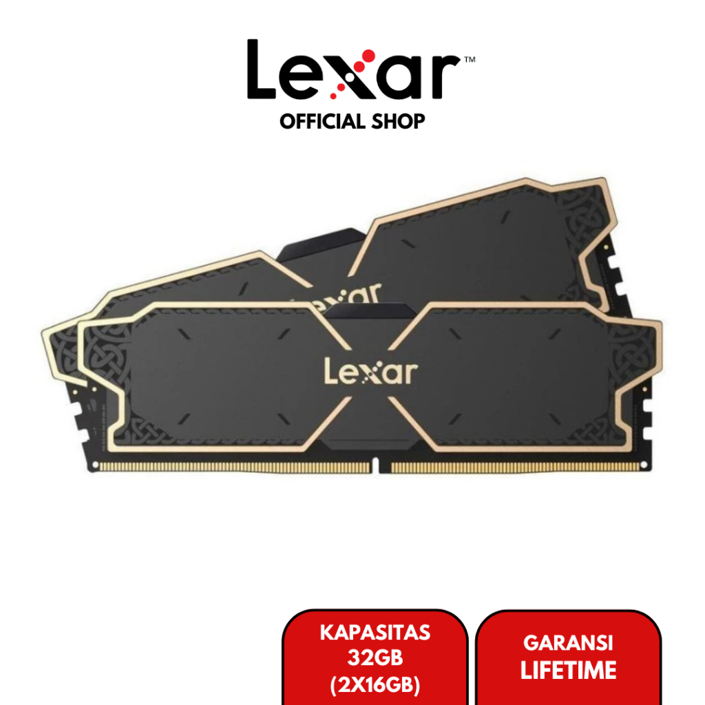 Jual Lexar RAM Memory THOR OC DDR5 PC48000 6000Mhz 2x16GB - 32GB | Shopee Indonesia