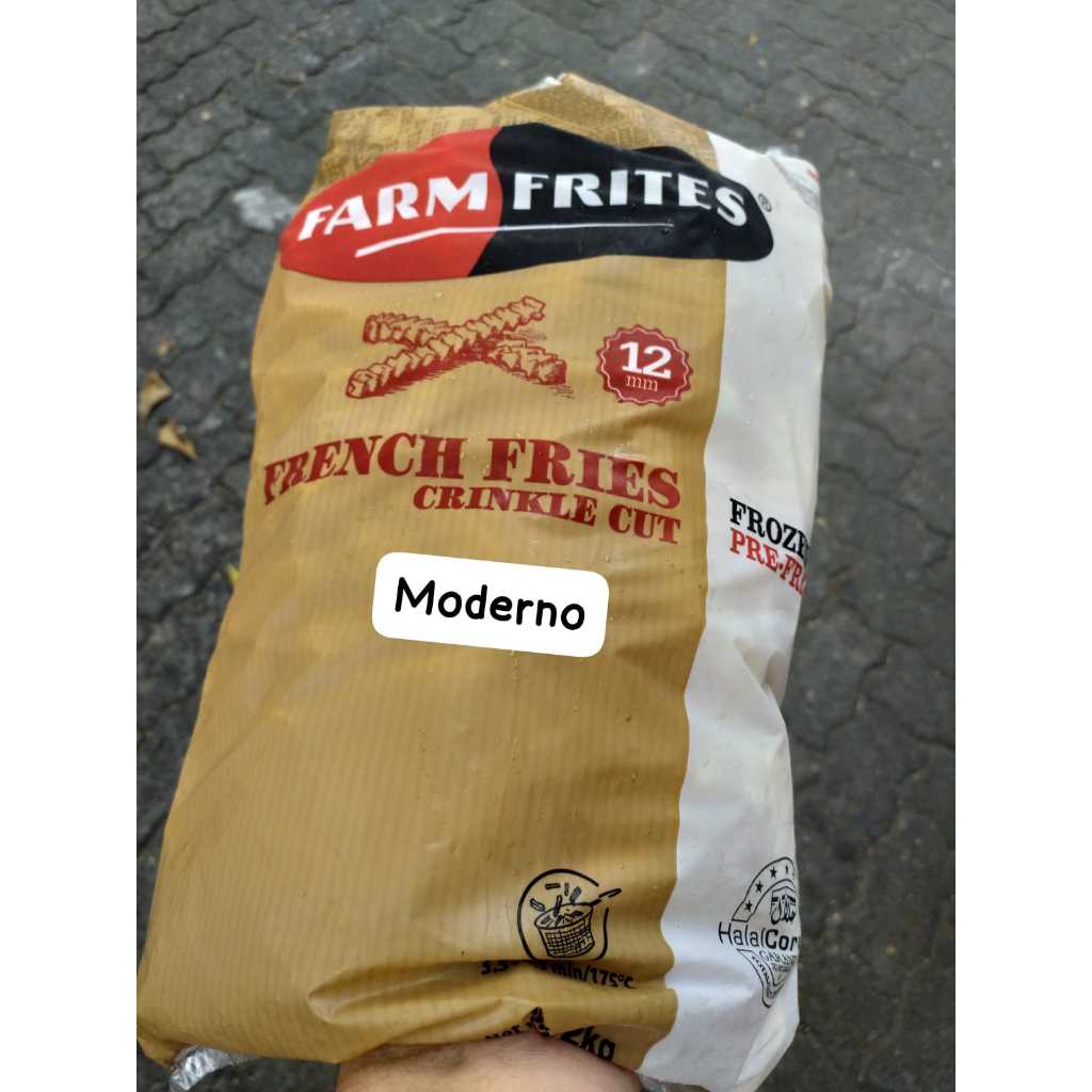 Jual French Fries Farm Frites Crinkle Cut 12mm 2 Kg | Shopee Indonesia