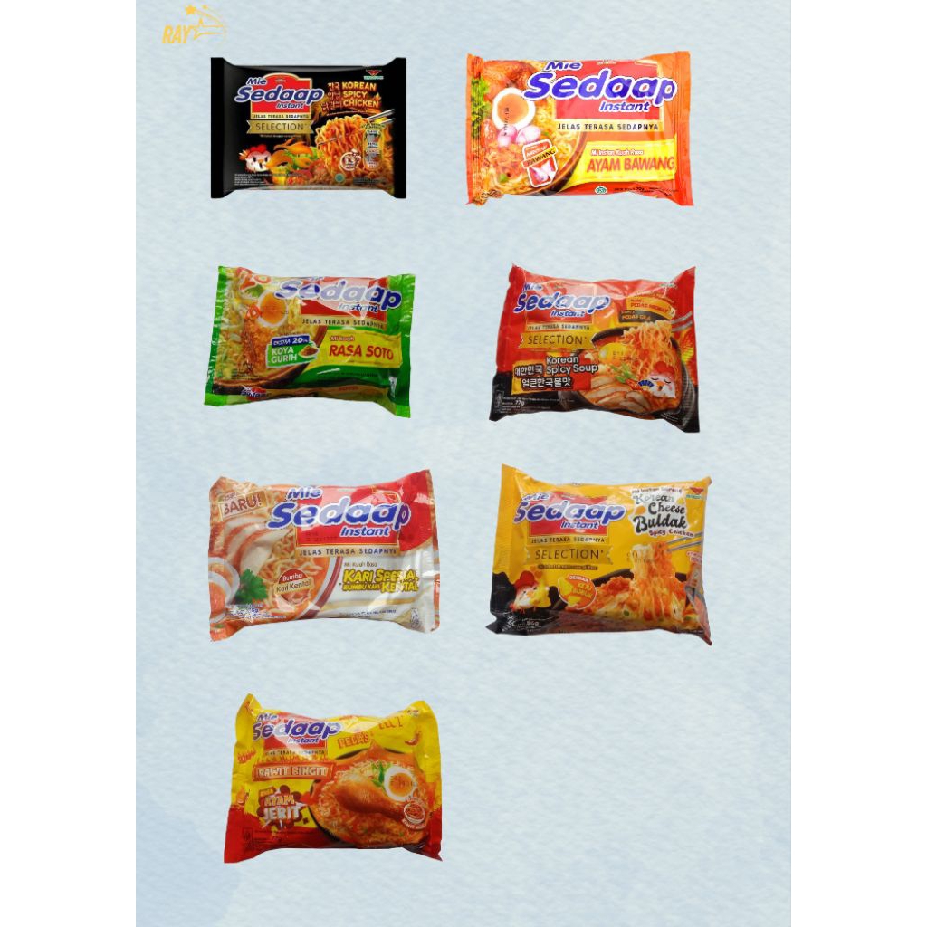 Jual Varian Mie Instan,Mie Sedaap berbagai rasa | Shopee Indonesia