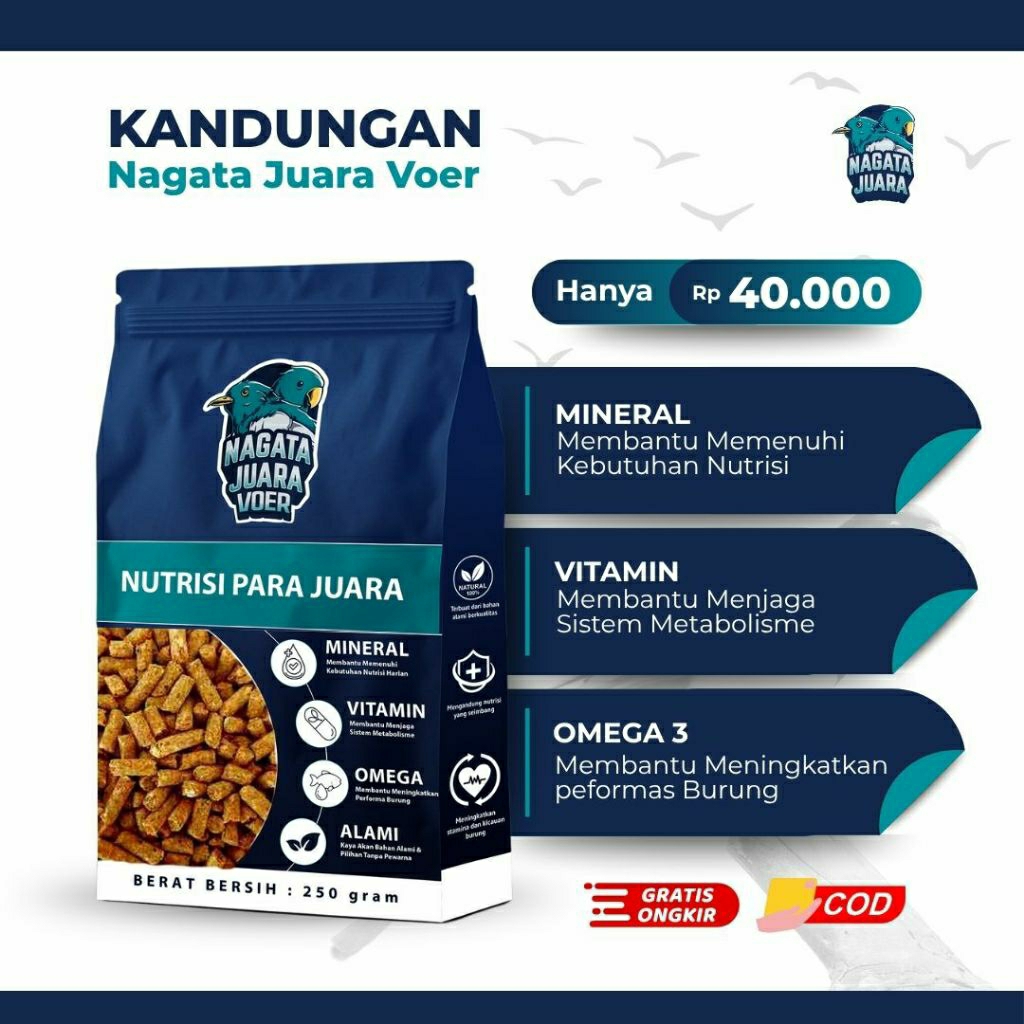 Jual Voer Nagata Juara Nutrisi Burung Juara / Nagata Juara Voer Burung ...