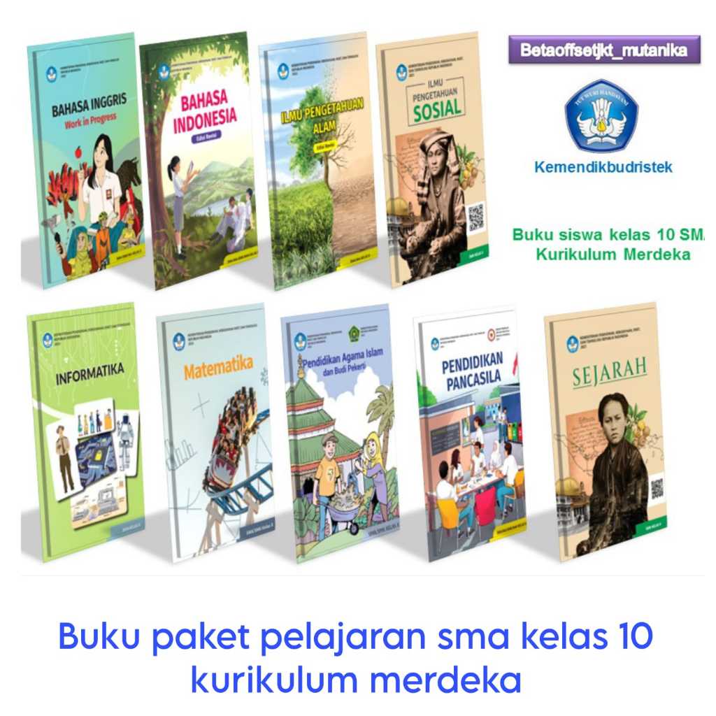 Jual Buku paket pelajaran kelas 10 1 X sma kurikulum merdeka | Shopee ...