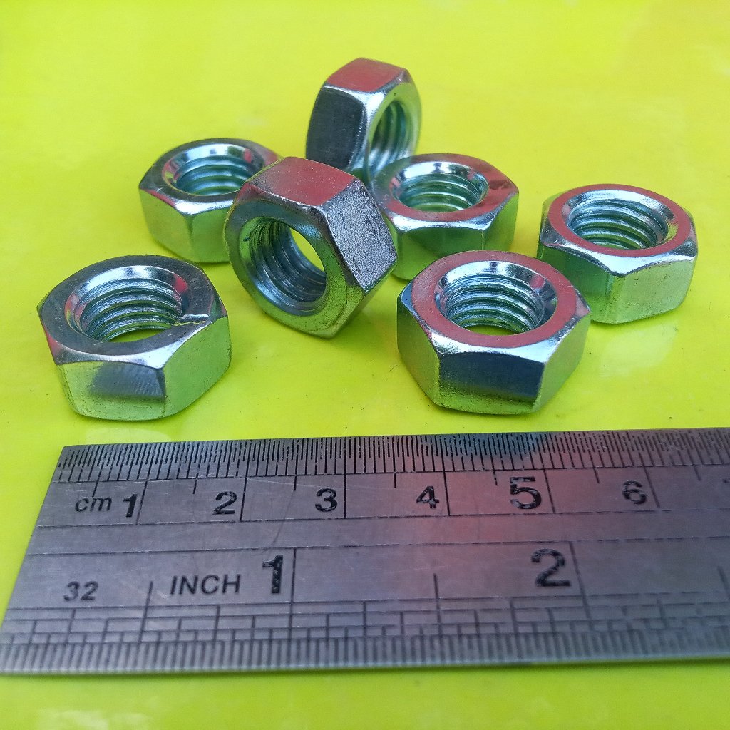 Jual MUR PUTIH M12 / MUR BAUT CROME KUNCI 19 / MUR M12 GALVANIS / MUR ...