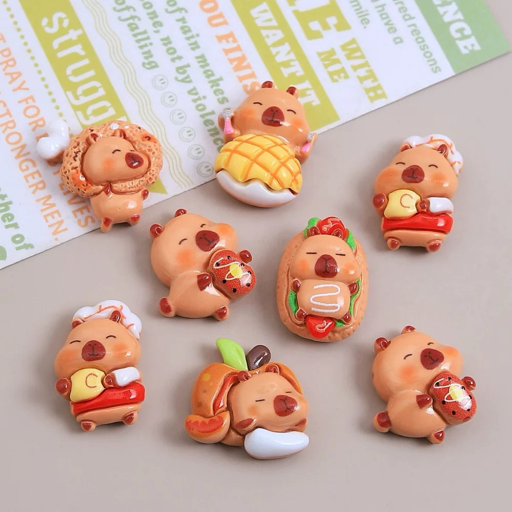 Jual DIY Manik UV Capybara Chef Food Series / Manik Clay UV Kapibara ...