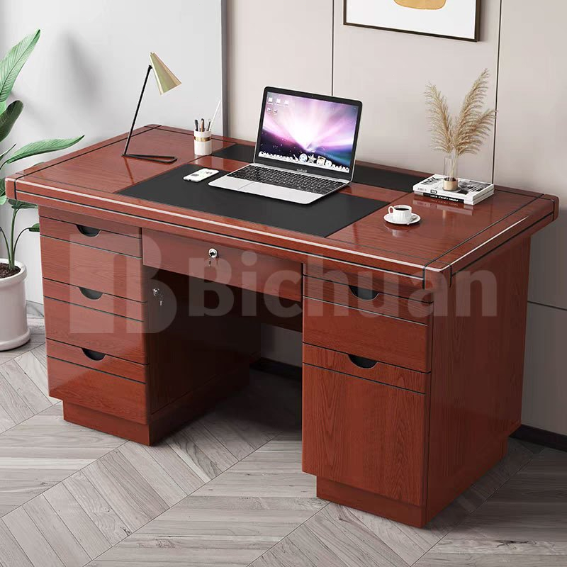 Jual Bichuan-Meja Kantor 5 Laci/Meja Kerja 160cm/Meja Belajar/Meja Bos ...