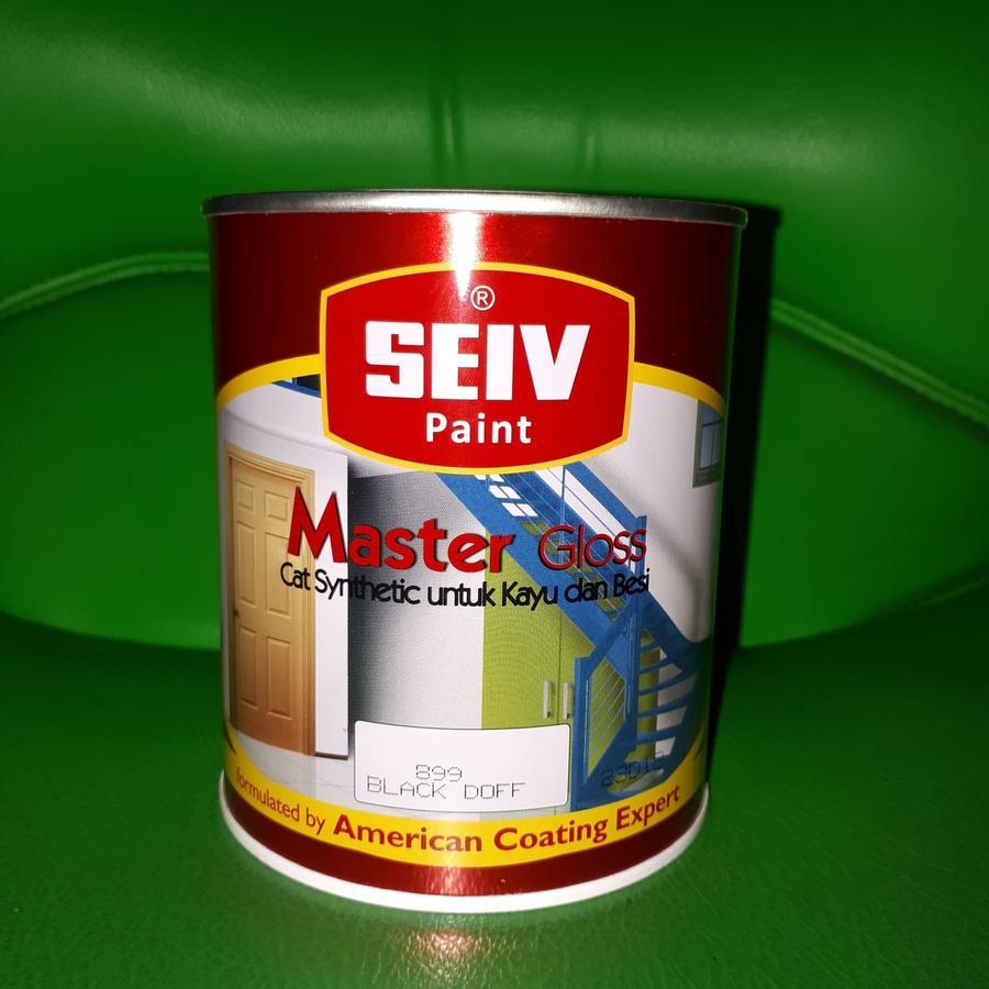 Jual SEIV Master Gloss Cat Besi Kayu 1 KG - Black Doff / Hitam Doff ...