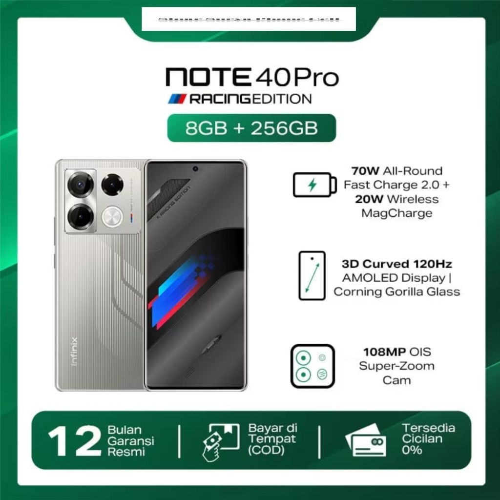 Jual Infinix Note 40 Pro 8/256GB Racing Edition - Up to 16GB Extended ...