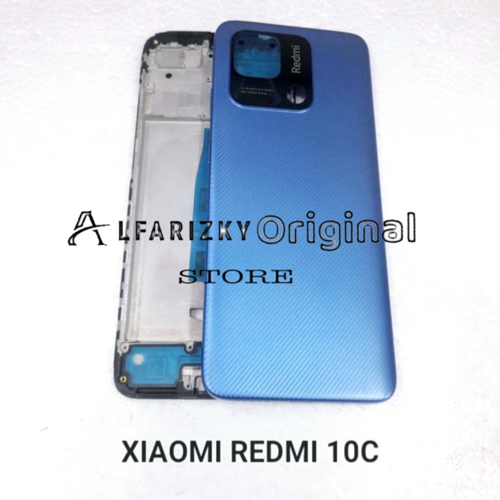 Jual Xiaomi Redmi 10C - Casing Fullset Backdoor + Middle Frame Lcd ...