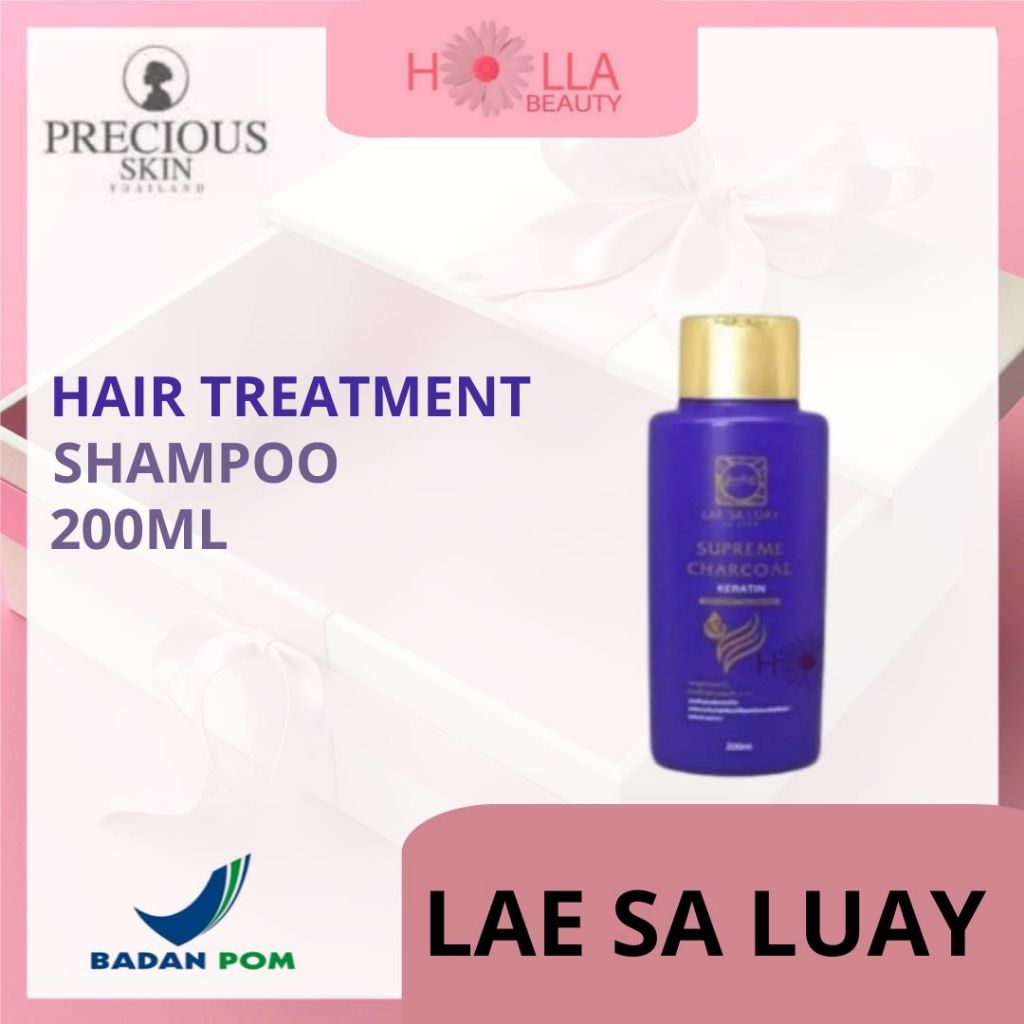 Jual LAE SA LUAY SUPREME CHARCOAL SMOOTH SHAMPOO BPOM / KERATIN SHAMPOO / SHAMPO RAMBUT ...