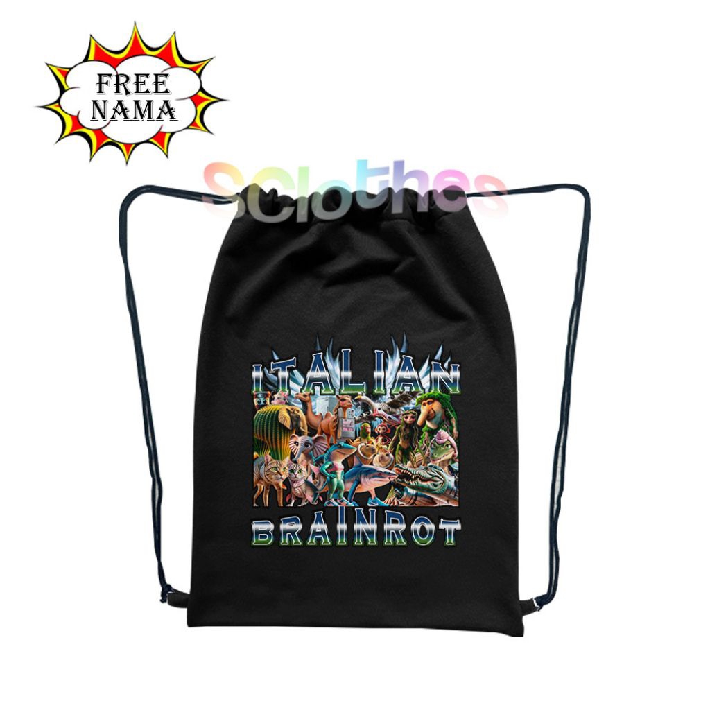 Jual String Bag Tas Serut Anak All Anomali Italian Brainrot | Shopee ...