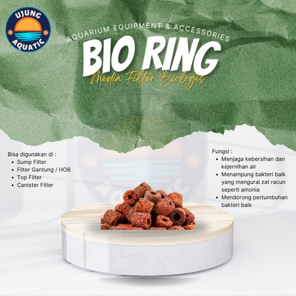 Jual Bio Ring Media Filter Biologis Aquarium / Kolam Ikan | Shopee ...