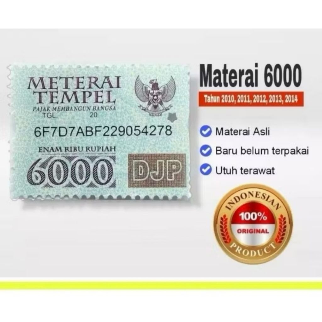 Jual Materai 6000 Ori/Asli | Shopee Indonesia