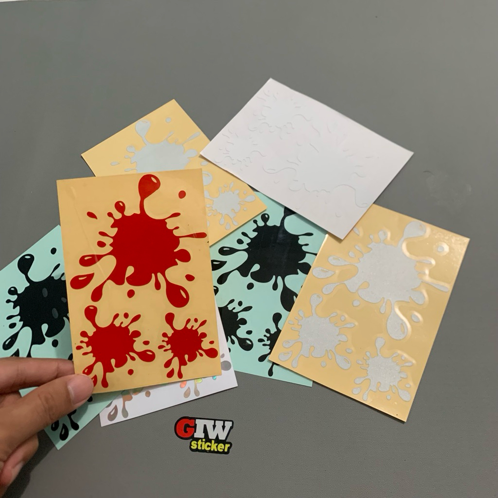 Jual Sticker Bercak Stiker Crot Cipratan Cutting Stiker Motor, Mobil ...