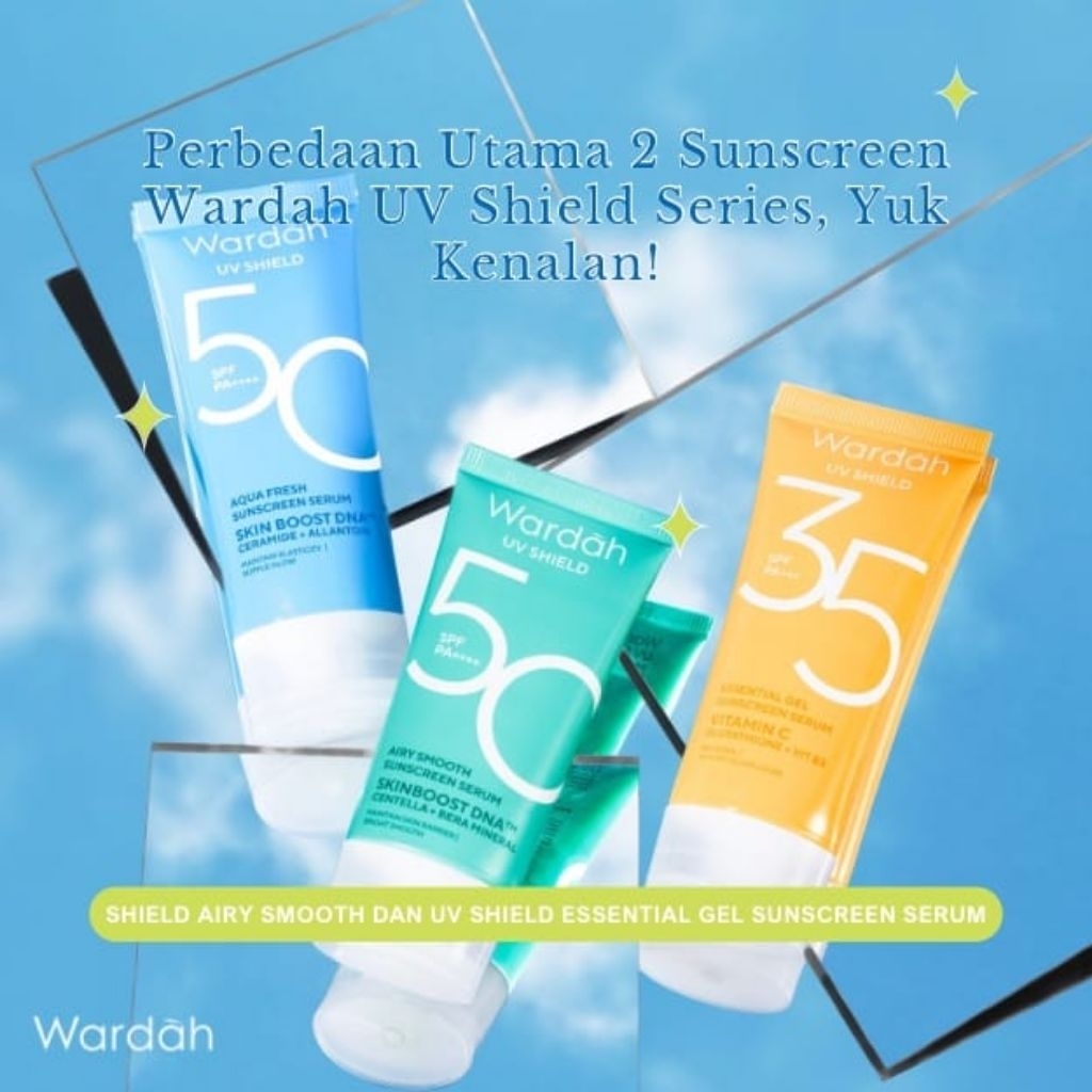 Jual Wardah UV Shield Sunscreen Series SPF50 SPF35 - Wardah Sunscreen ...