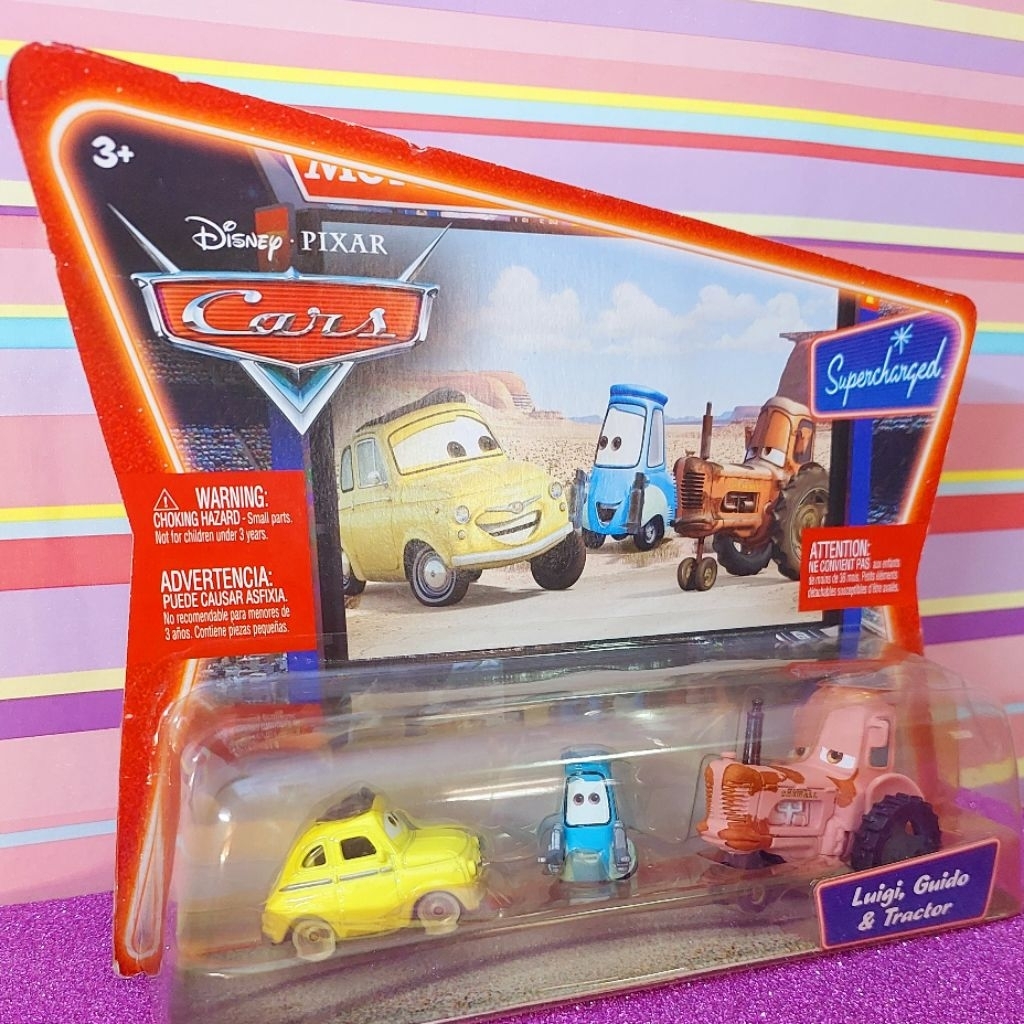 Jual Disney Pixar Cars Luigi Guido Tractor set 3 pack Original Mattel ...