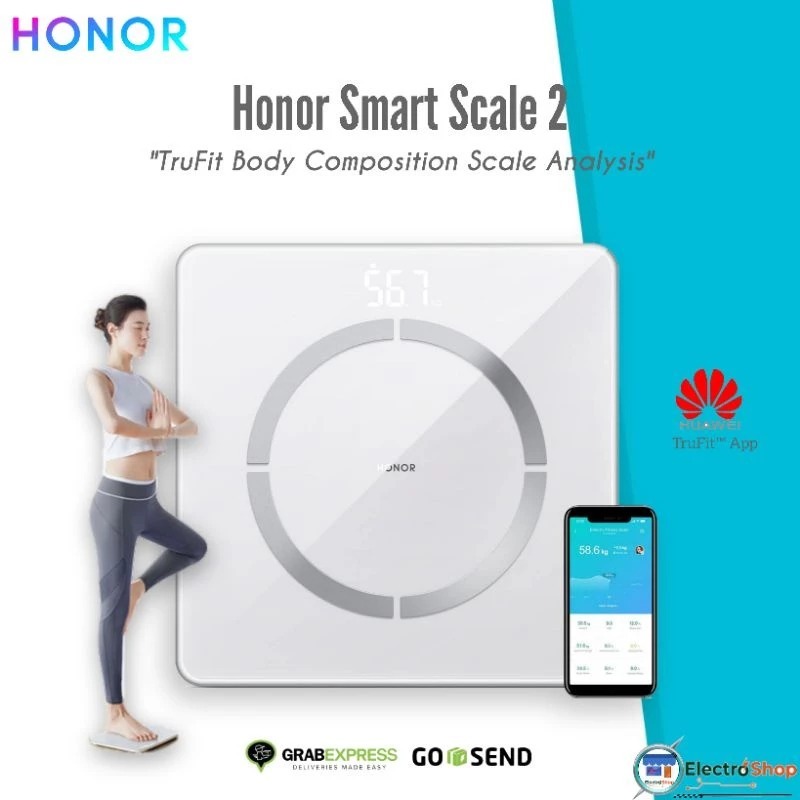 Jual Huawei Honor Smart Scale 2 Smart Body Composition Scale 2 | Shopee ...