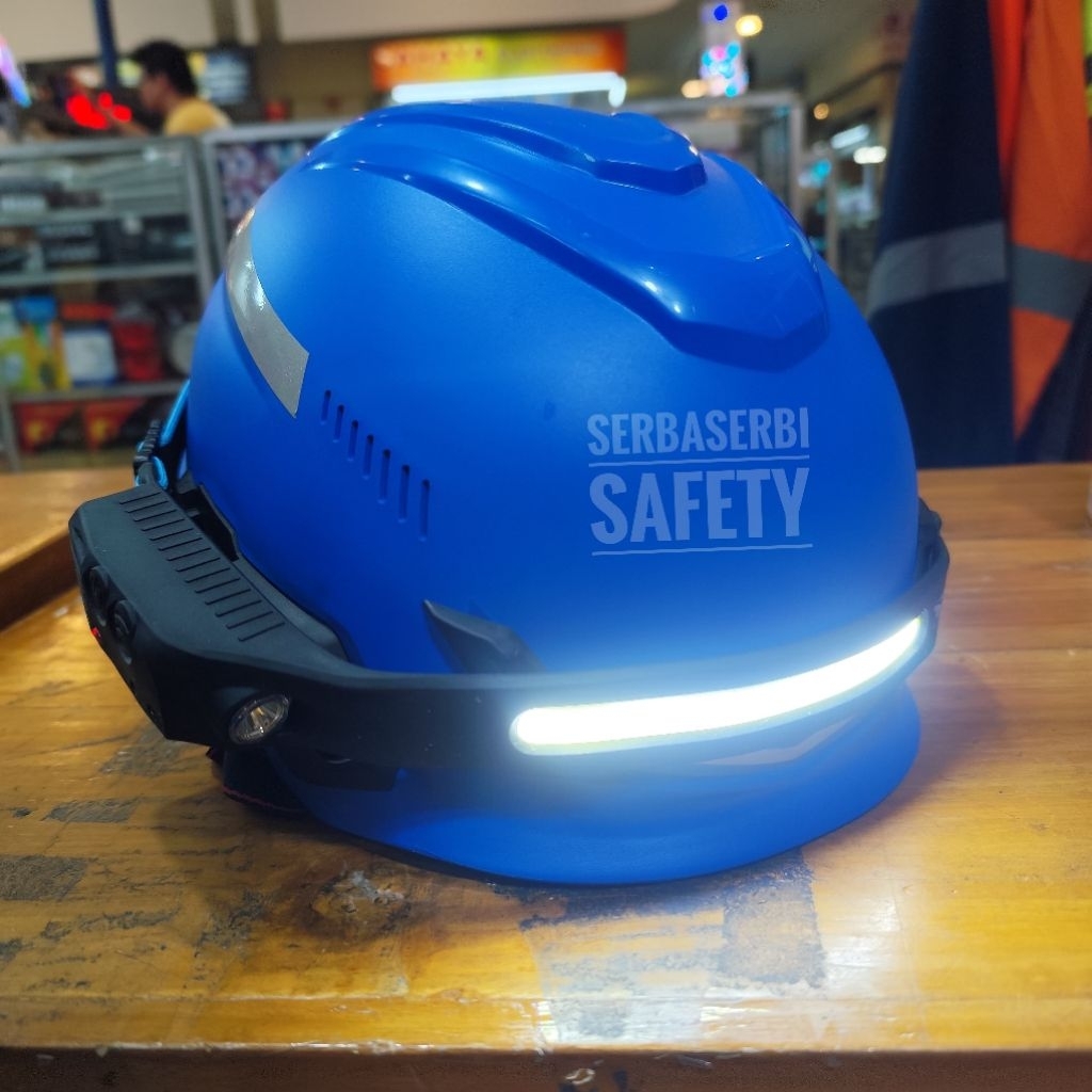 Jual Helm Safety MSA Climbing H1 Rescue Safety Helmet + Head Lamp ...