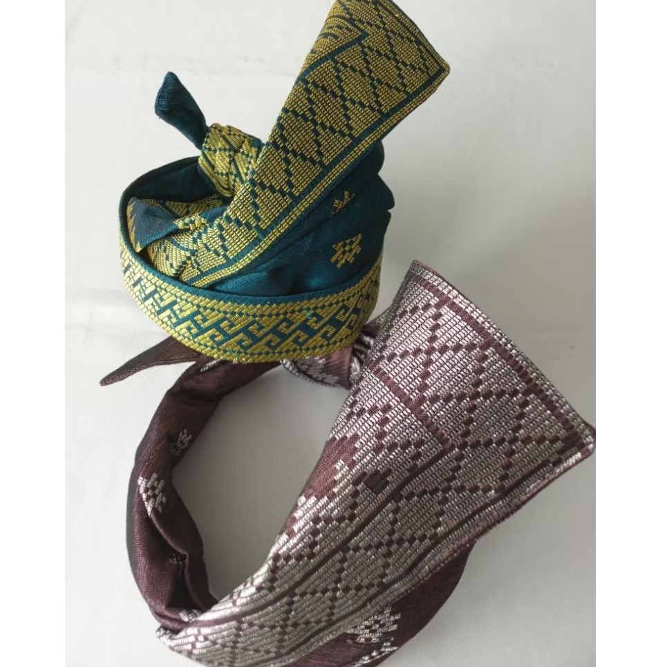 Jual Tanjak Tenun Songket Melayu Riau | Tengkulok | Penutup Kepala Laki ...