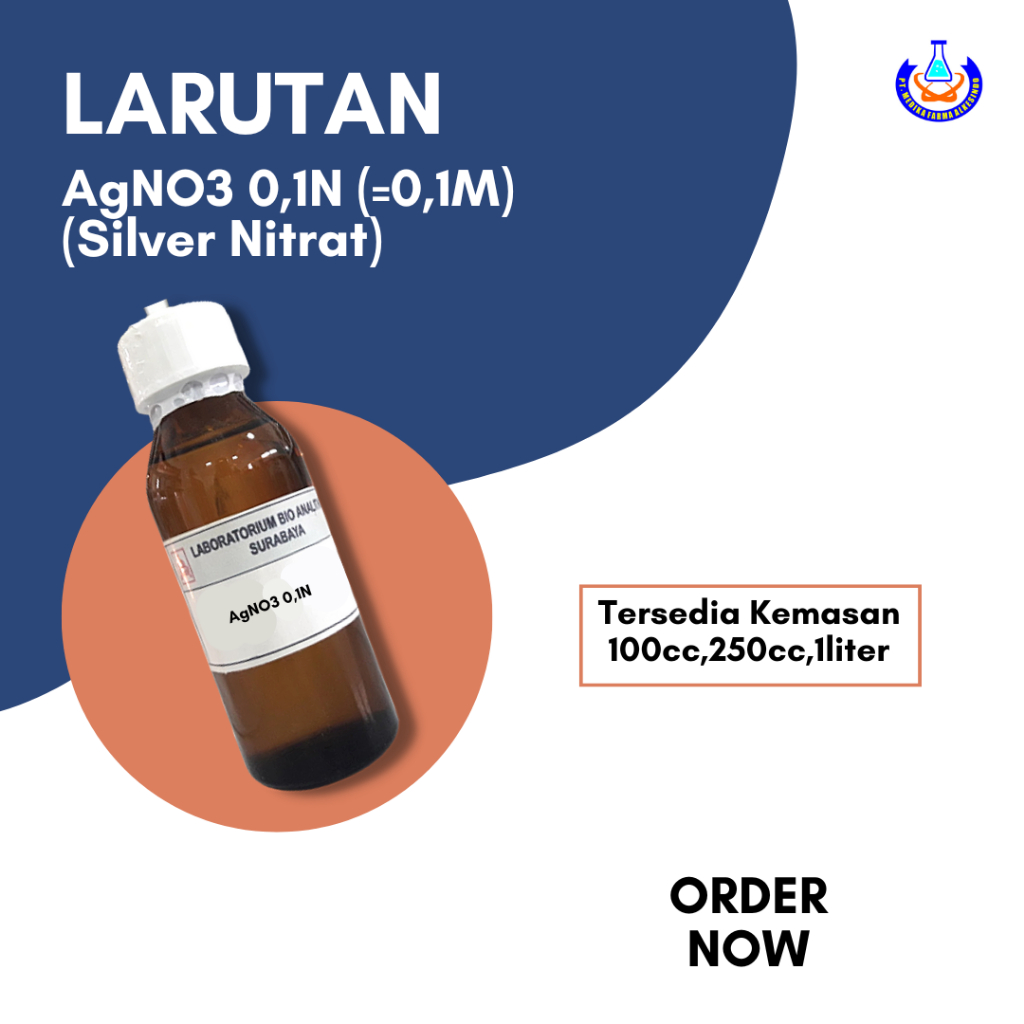 Jual AgNO3 0,1N (=0,1M) (Silver Nitrat) | Shopee Indonesia