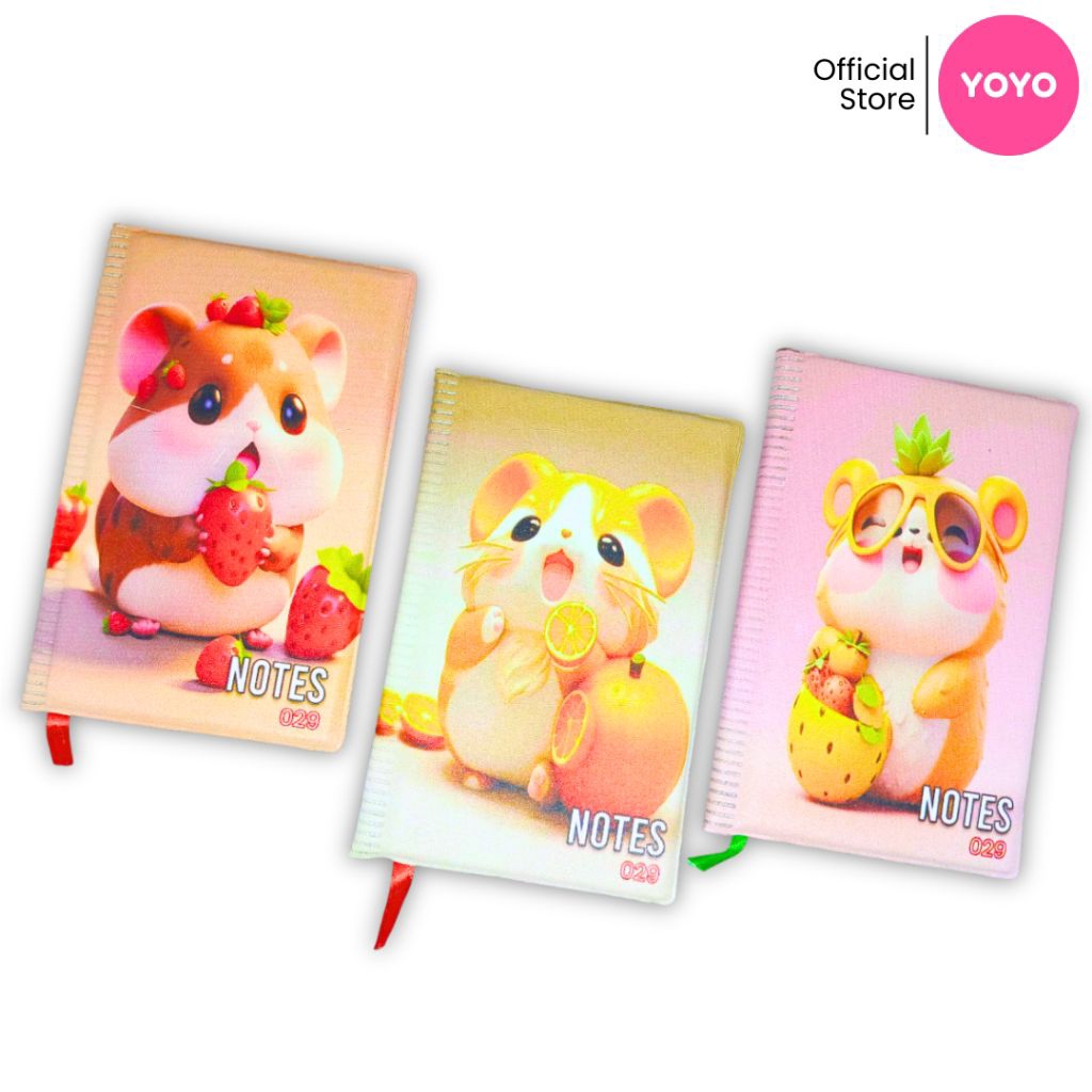 Jual YOYO Notebook Aesthetic CUTE HAMSTER 84 Lembar Buku Tulis Alat ...