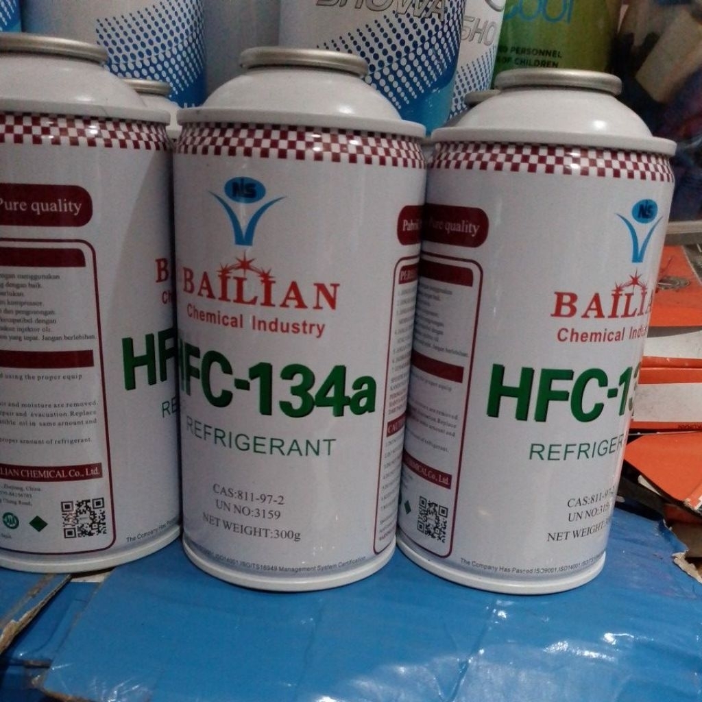 Jual freon R134 bailian 300 gram / freon kaleng R134a bailian 300gram ...