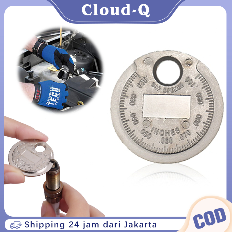 Jual Pengukur Celah Busi Feeler Gauge Alat Ukur Besar Busi Bentuk Coin ...