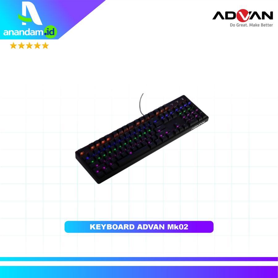 Jual Advan MK02 Keyboard Gaming Mechanical TKL RGB Backlit Full Size | Shopee Indonesia