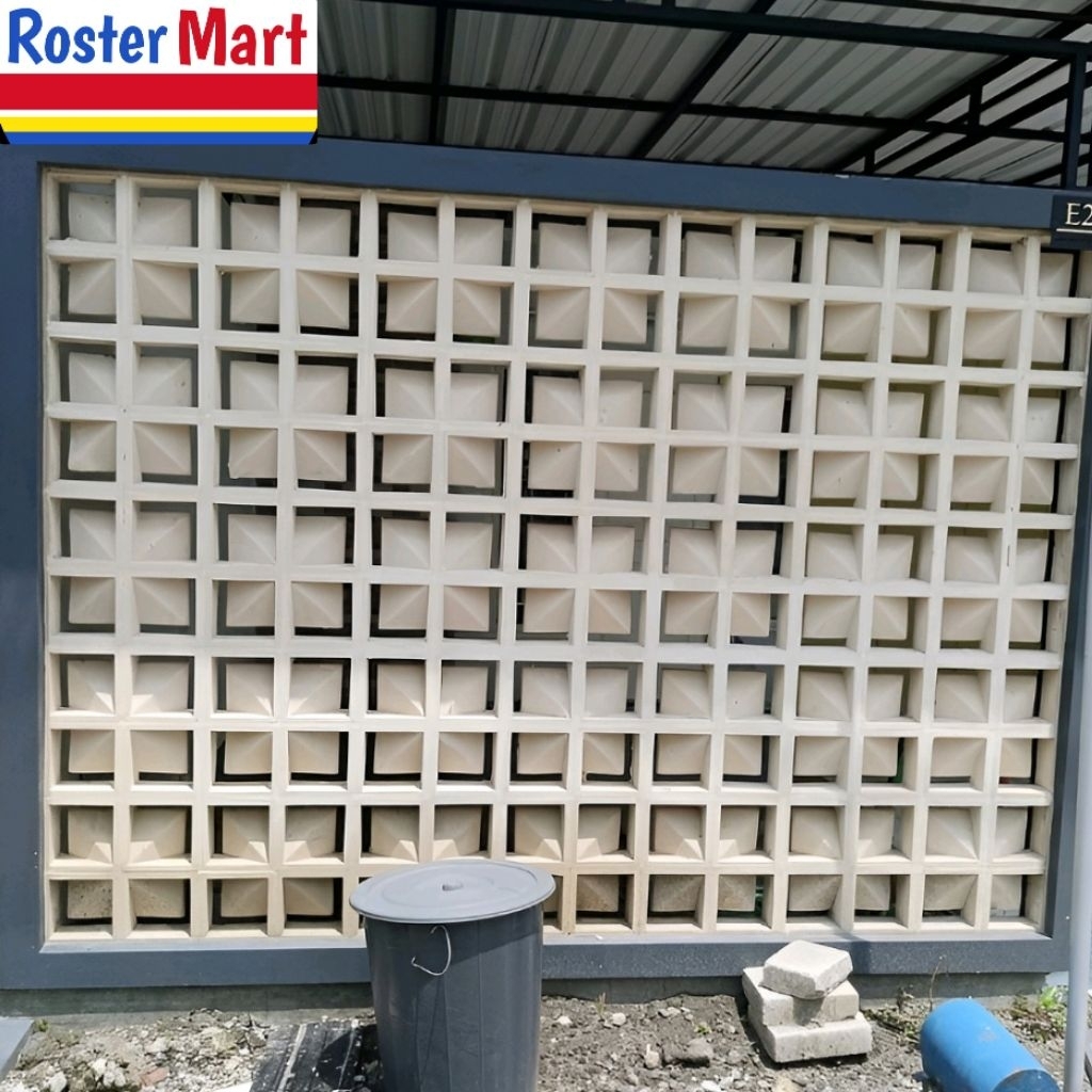 Jual Roster beton minimalis, Loster putih, roster penyekat ruang ...