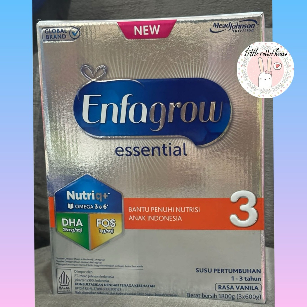 Jual (READY SIAP KIRIM) ENFAGROW ESSENTIAL 3 1800GR VANILA 1-3TAHUN ...