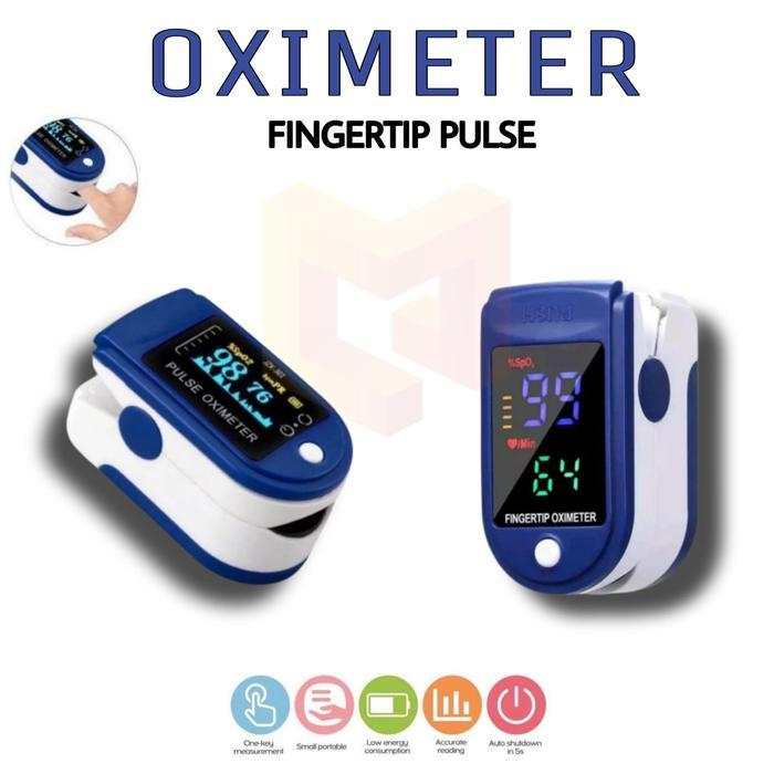 Jual Oximeter Pulse Oximeter Fingertip Alat Pengukur Oksigen Dalam ...