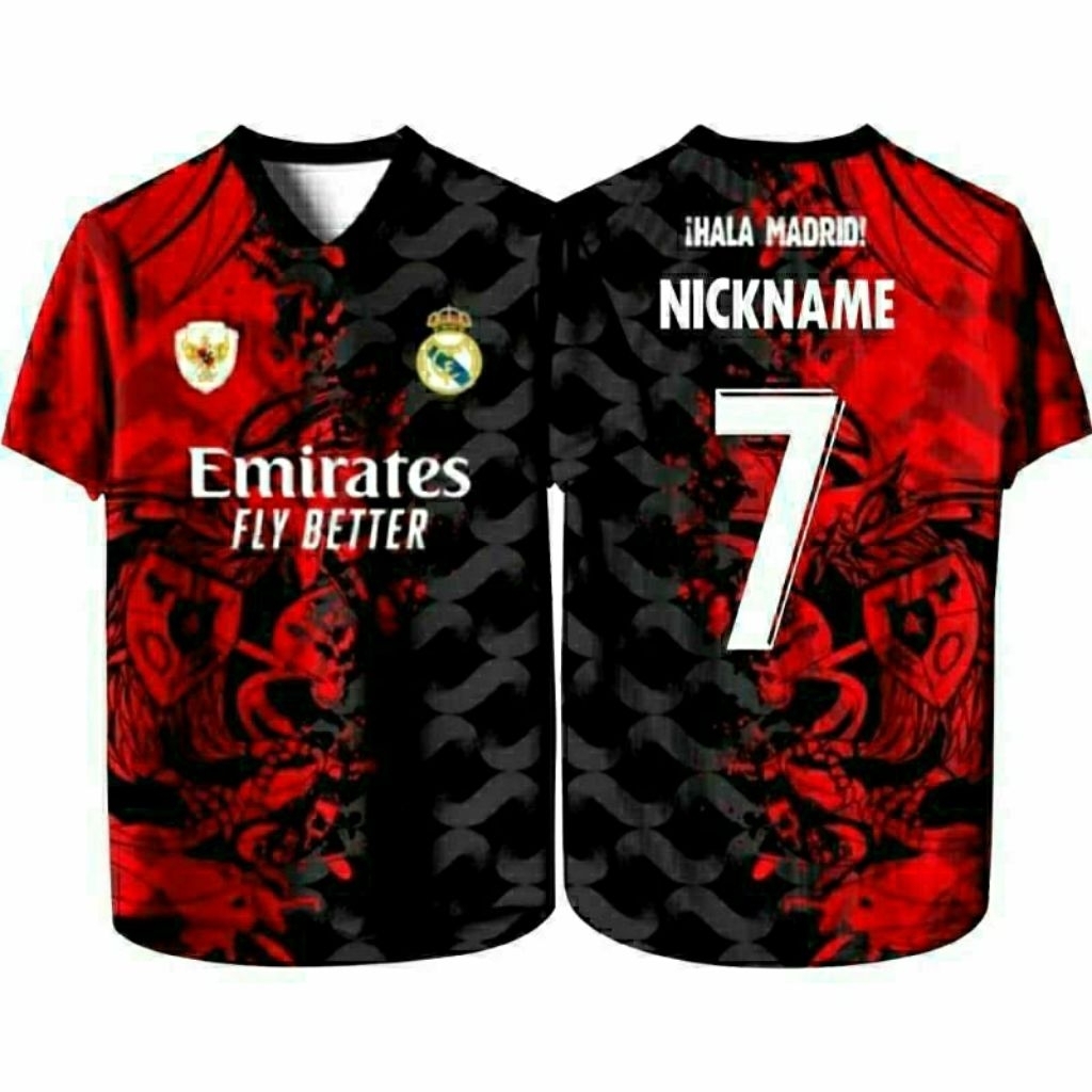 Jual JERSEY TIMNAS INDONESIA X REAL MADRID / CUSTOM FULL PRINTING / GRATIS NAMA DAN NOMOR ...