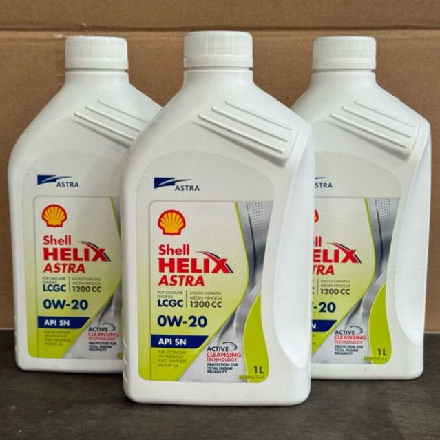 Jual Shell Helix Astra LCGC 0W-20 API SN Fuel Economy Technology & Full ...