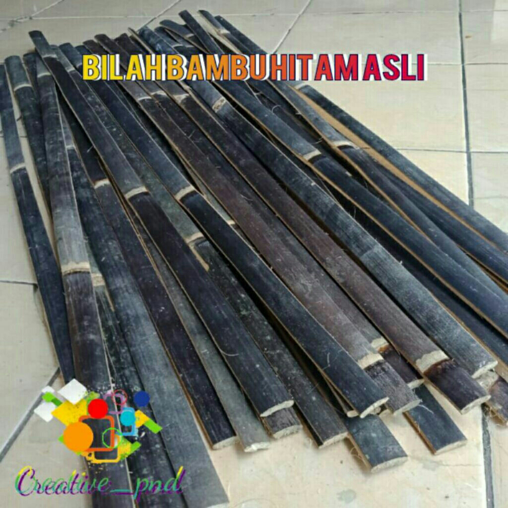 Jual belah bambu hitam buat kerajinan per 10 pcs 60 cm | Shopee Indonesia