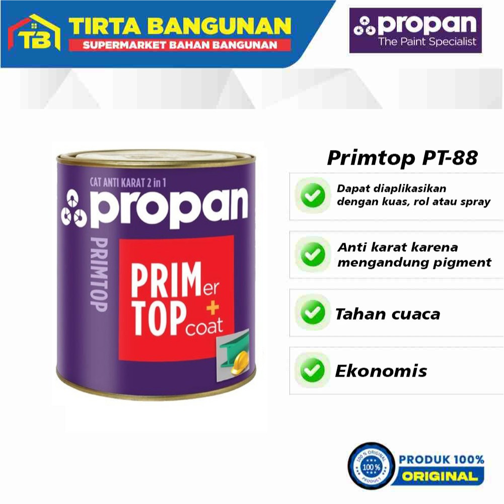 Jual PROPAN PRIMTOP 888 CAT ANTI KARAT 2 IN 1 CAT DASAR SEKALIGUS CAT ...